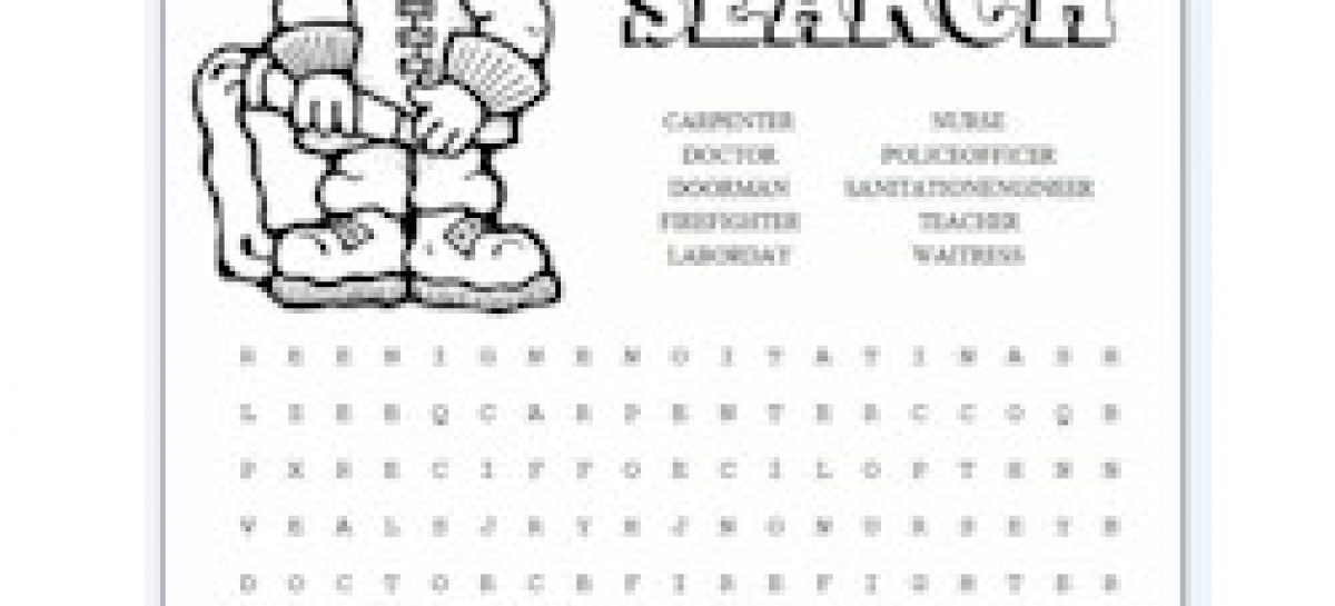 Labor Day Word Search Free Kids Crafts