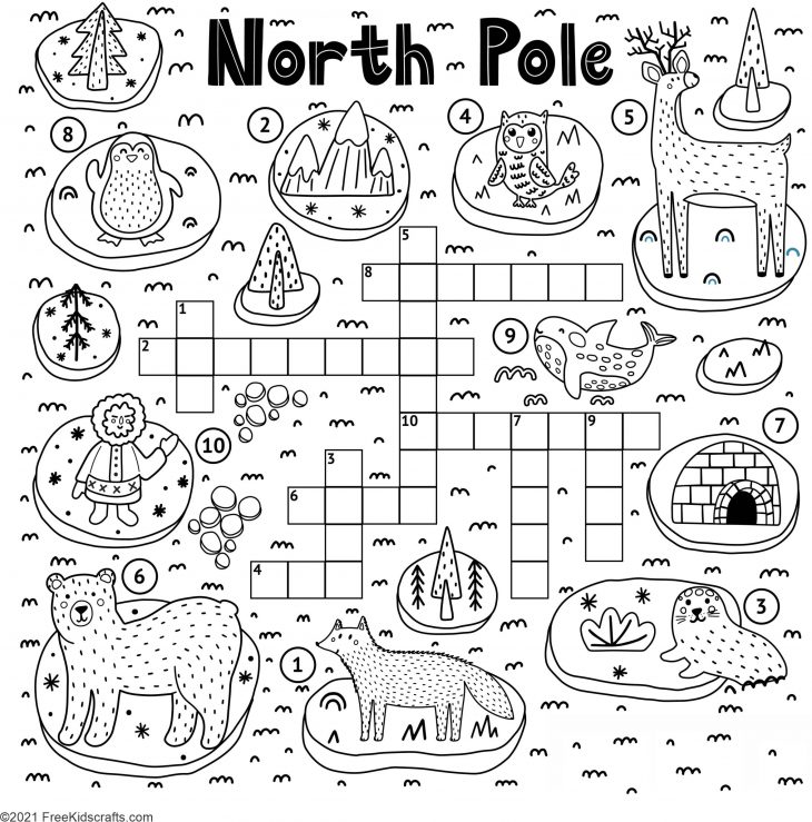 North Pole Crossword Puzzle