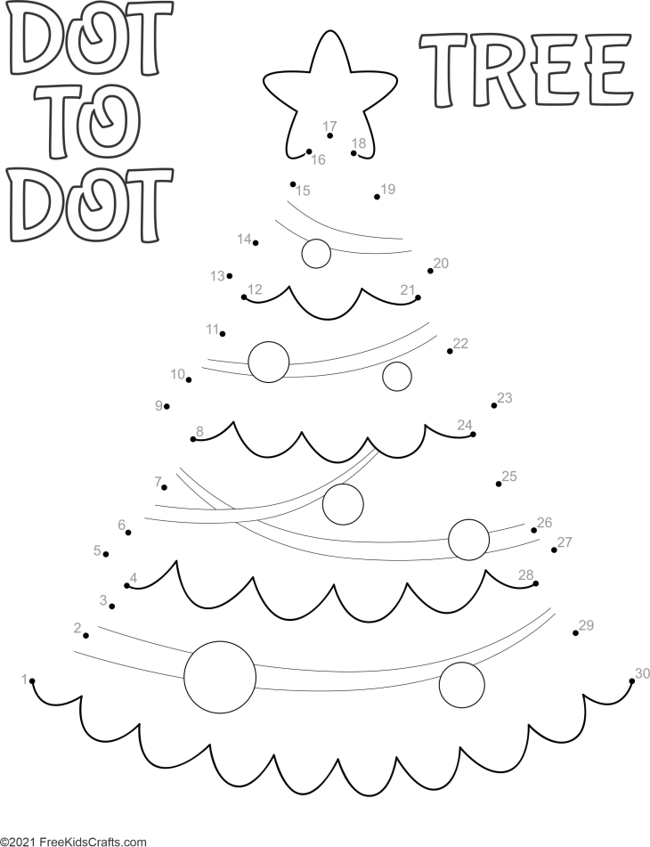 3 Printable Christmas Dot to Dot Activity Worksheets
