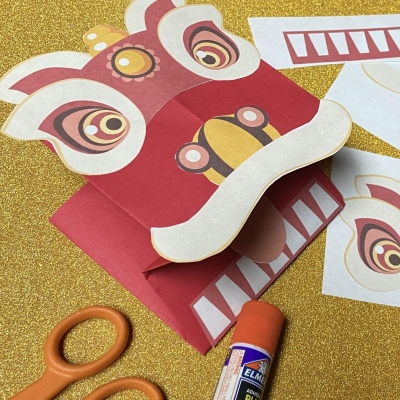 Dragon Hand Puppet Craft