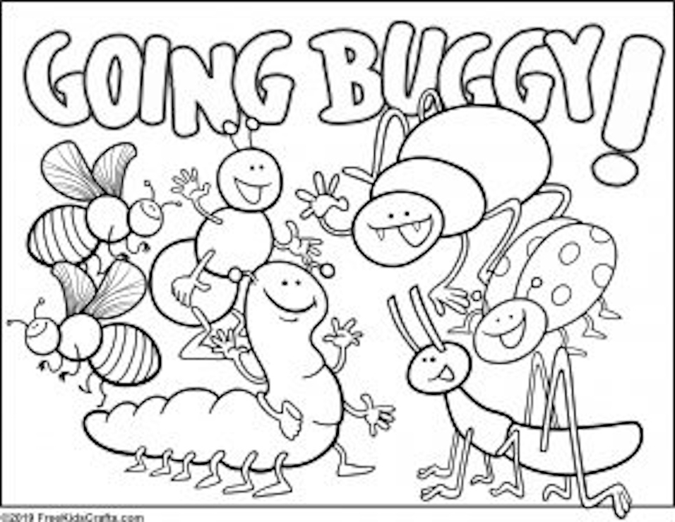 5 Buggy Coloring Pages and Puzzles