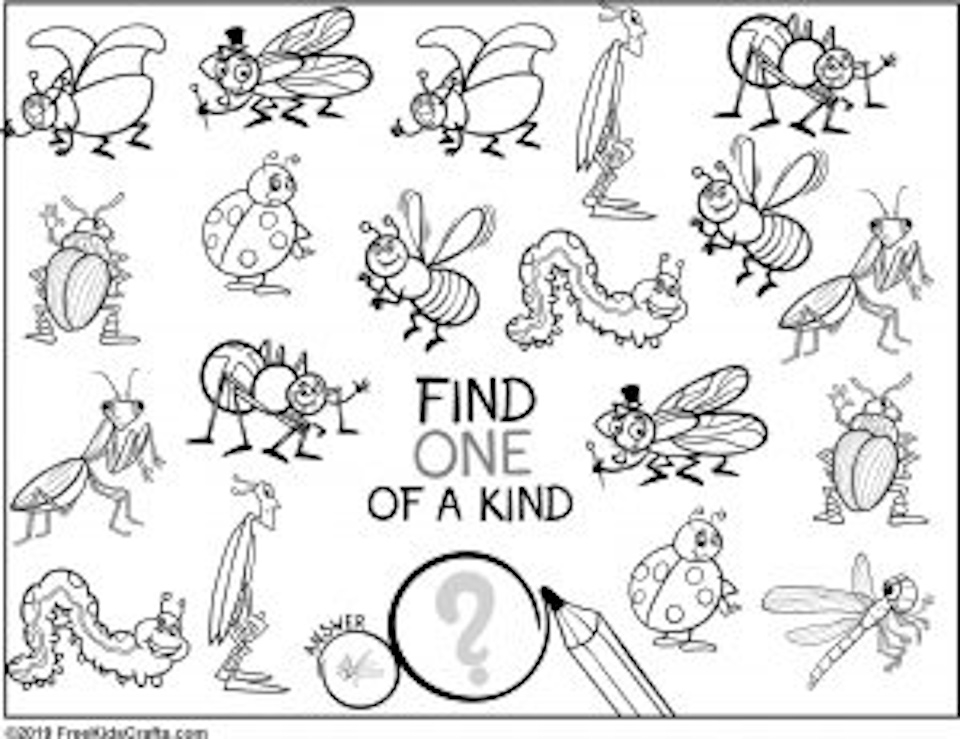 5 Buggy Coloring Pages and Puzzles