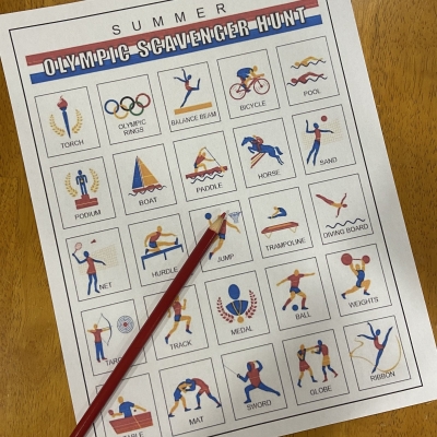 Summer Olympics Scavenger Hunt