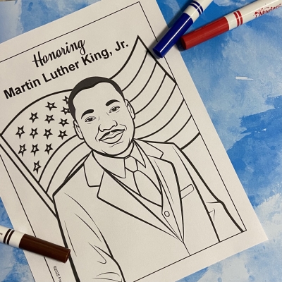 Martin Luther King Jr Coloring Page