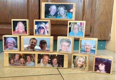 Make Family Building Blocks for children who live far away.