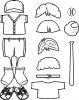 Playtime Baseball Paper Doll