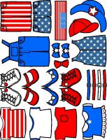Playtime Patriotic Paper Doll